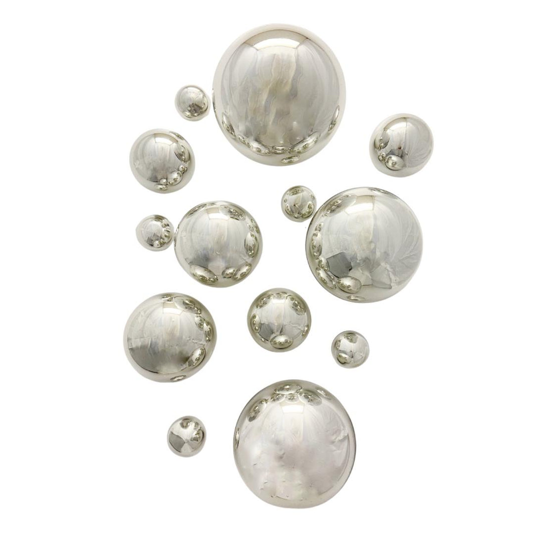 Silver set of 13 Wall Spheres. – Worldly Goods Too