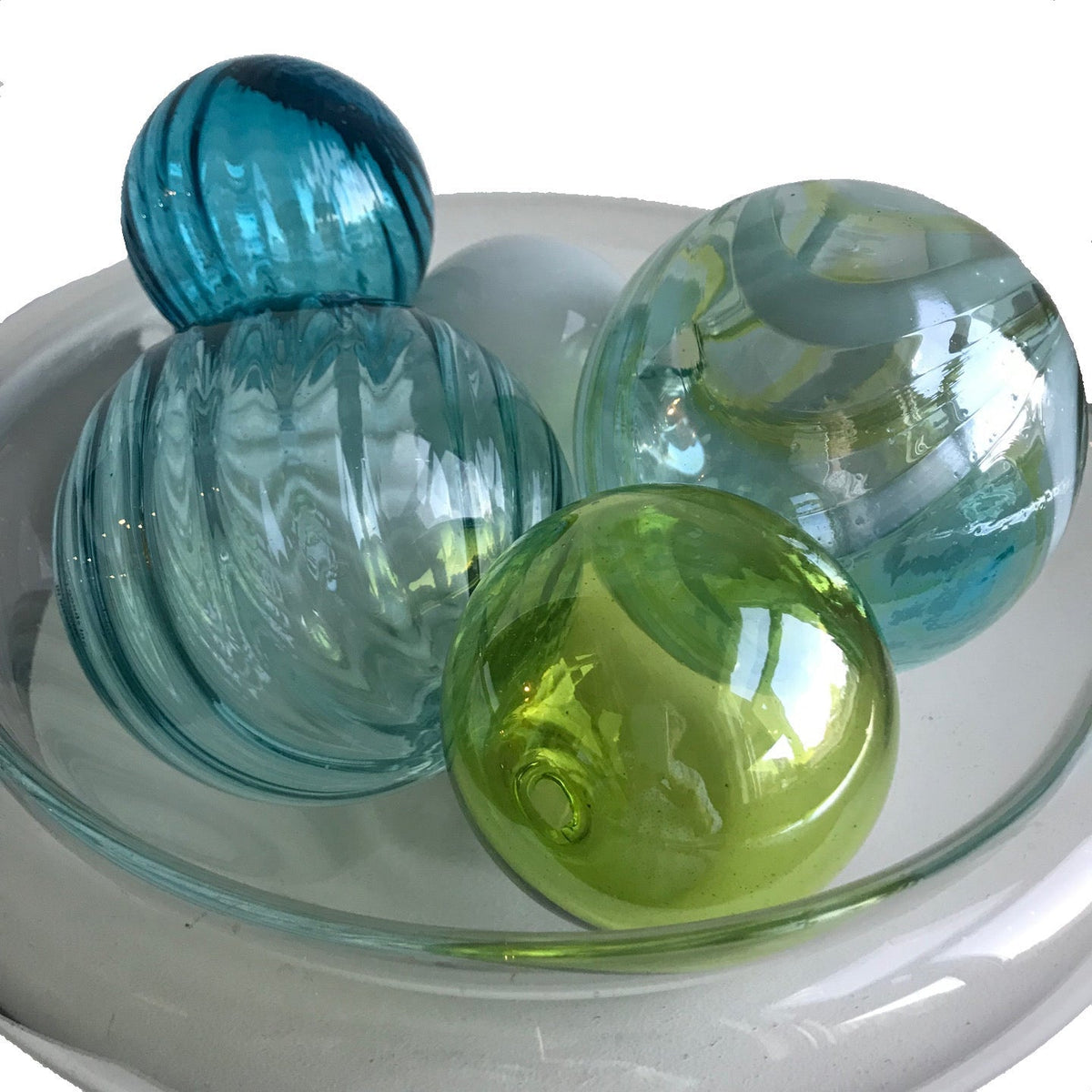 CHEERFUL & SKY Decorative Glass Balls set of 3 – Worldly Goods Too