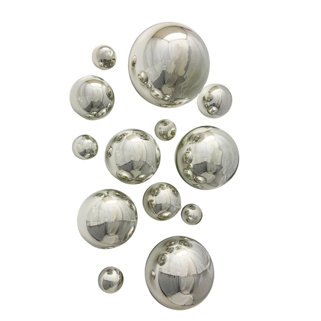 Silver set of 13 Wall Spheres. – Worldly Goods Too