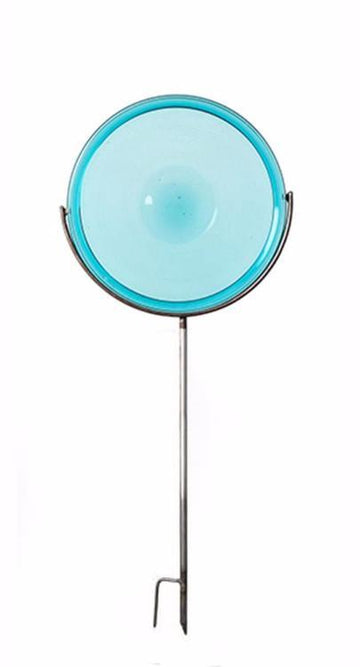 SUN DISC w/GARDEN STAND- AQUA – Worldly Goods Too