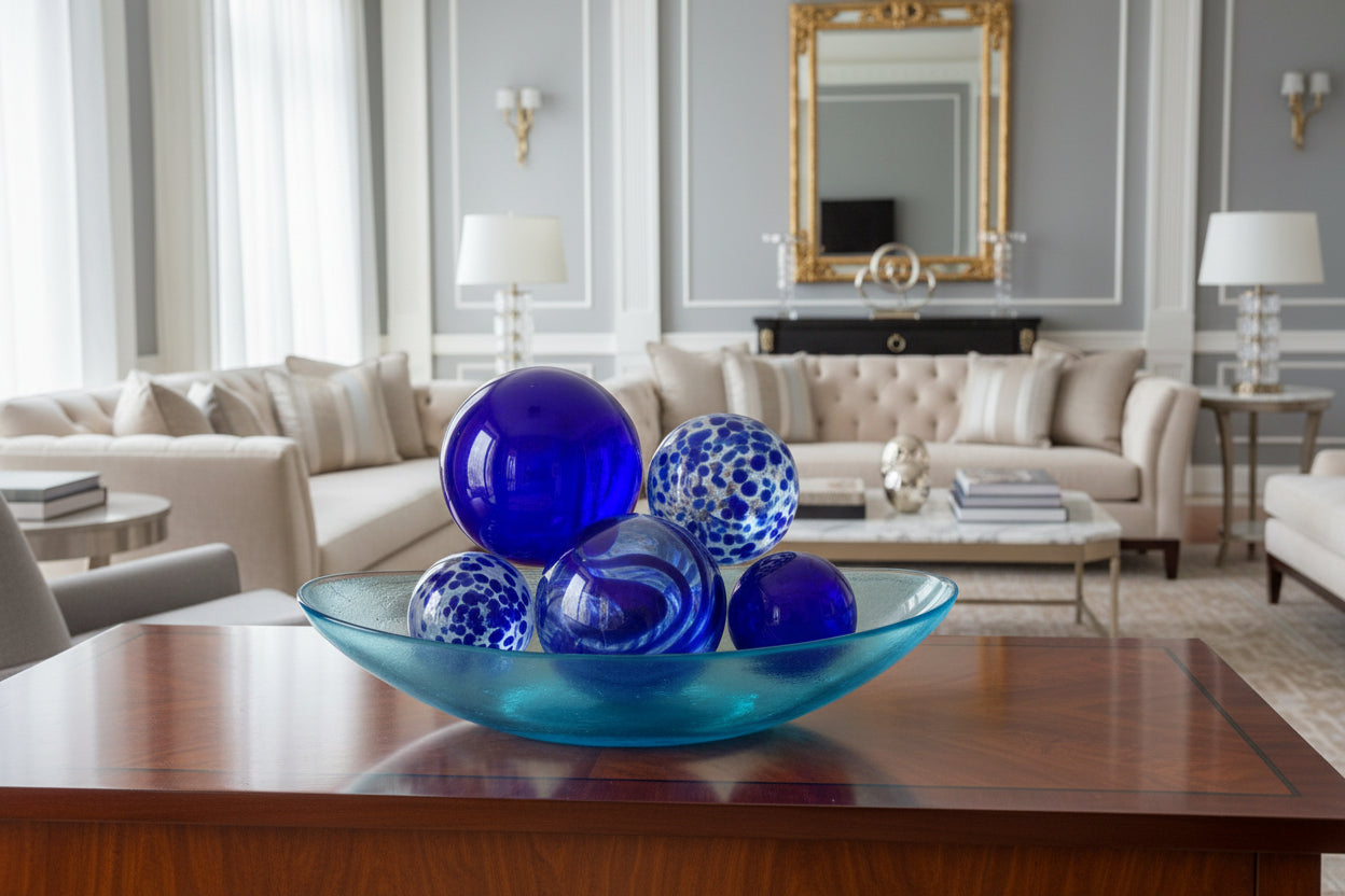 Large Decorative Hollow Glass Spheres For Sale – Worldly Goods Too